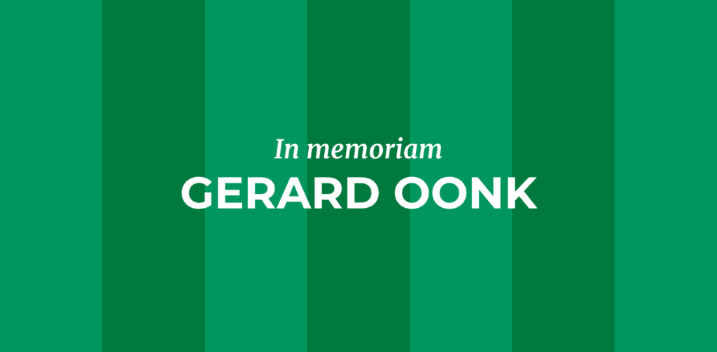 In memoriam Gerard Oonk - FC Berghuizen